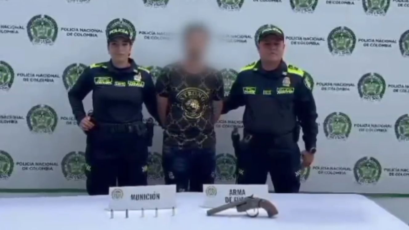 A cuatro días de estar en libertad, ‘Yeisson’ fue capturado por el porte ilegal de armas de fuego